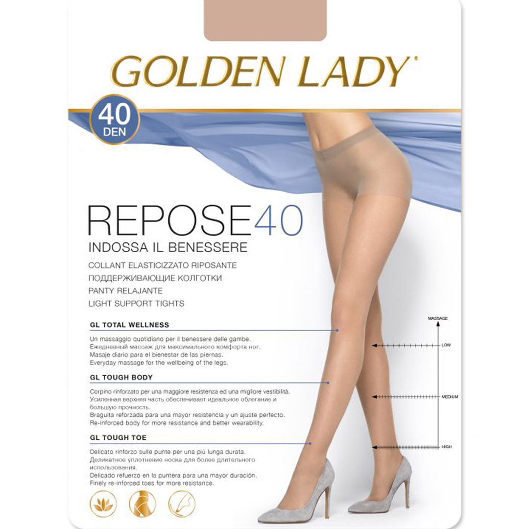 Collant Repose 40 Golden Lady - set 10pz - Vittorio Di Vincenzo